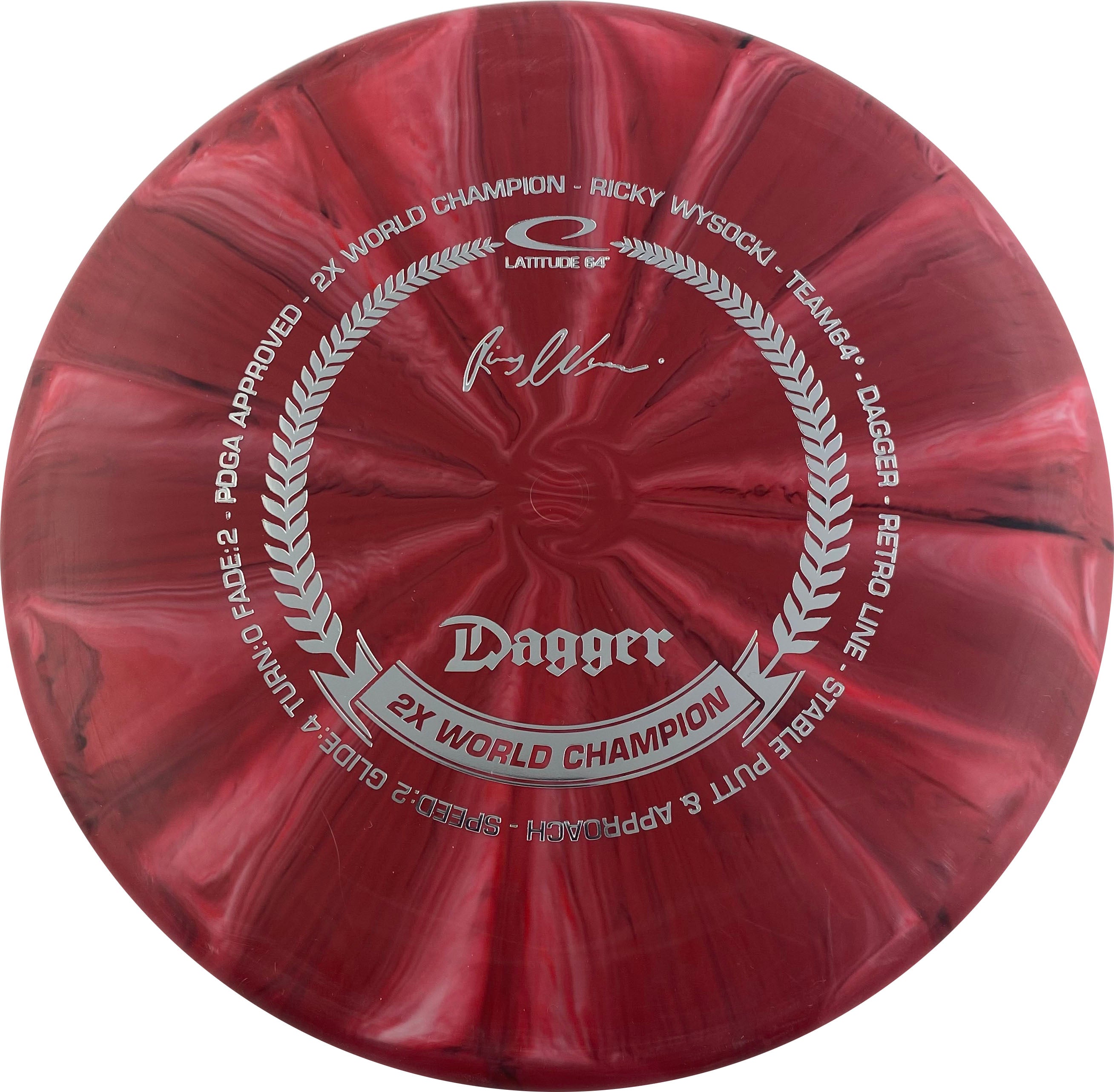 Latitude 64 Retro Line Dagger Putter with Ricky Wysocki Celebration 2X ...