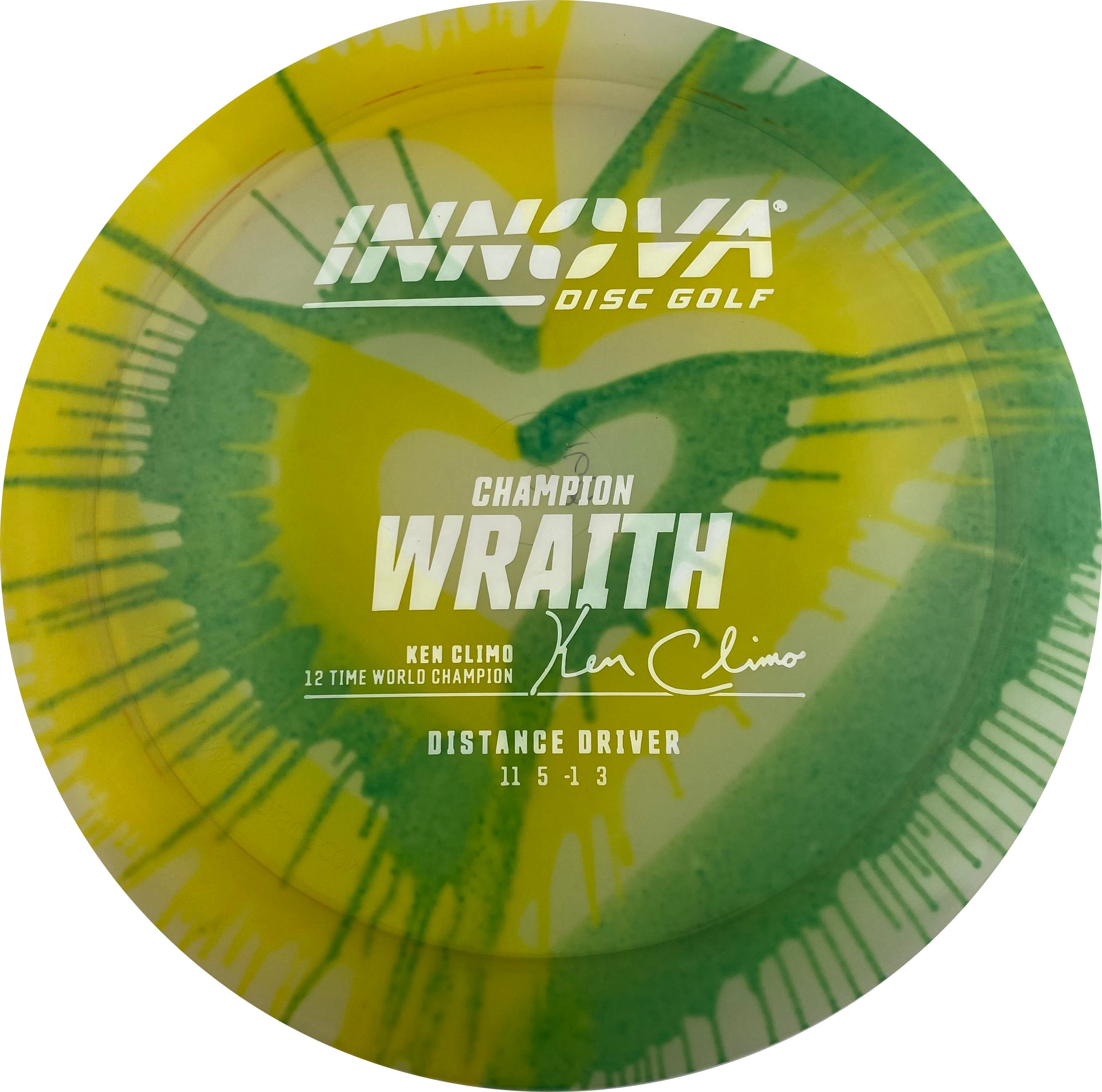 Innova Champion I-Dye Wraith Distance Driver with Ken Climo 12 Time Wo ...