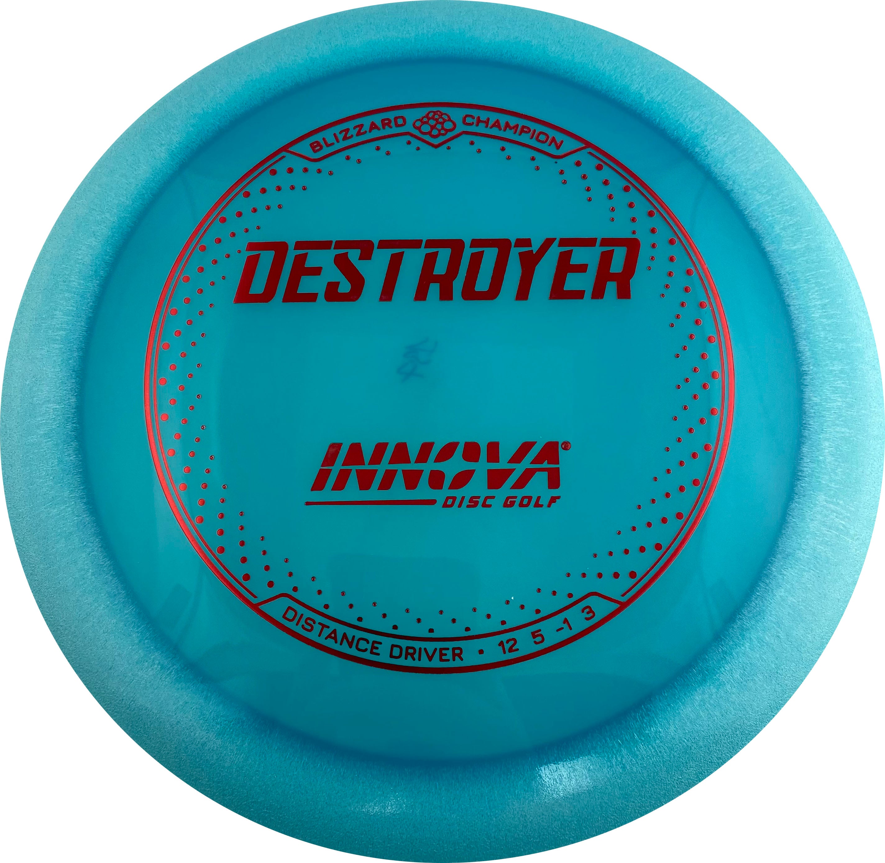 Innova Champion Blizzard Destroyer Distance Driver with Burst Logo Sto ...