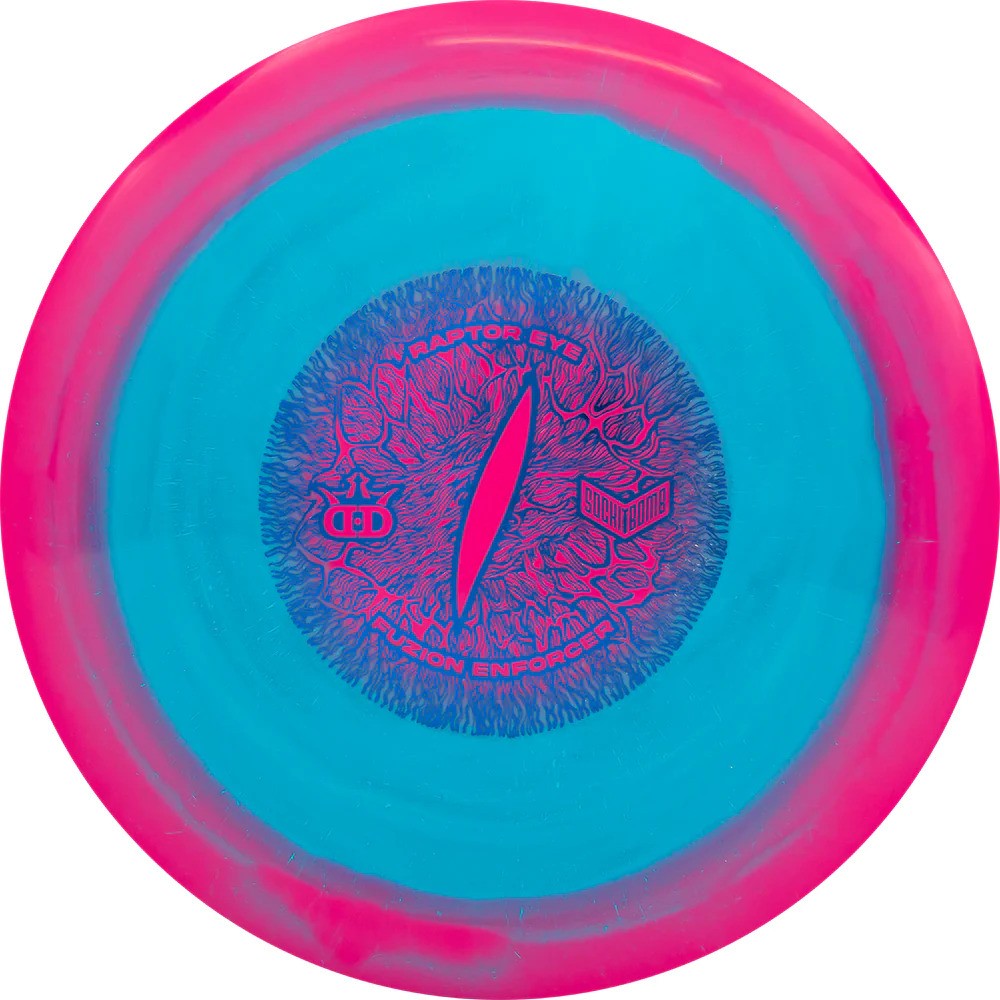 Dynamic Discs Fuzion Enforcer Distance Driver with Raptor Eye Sockibom ...