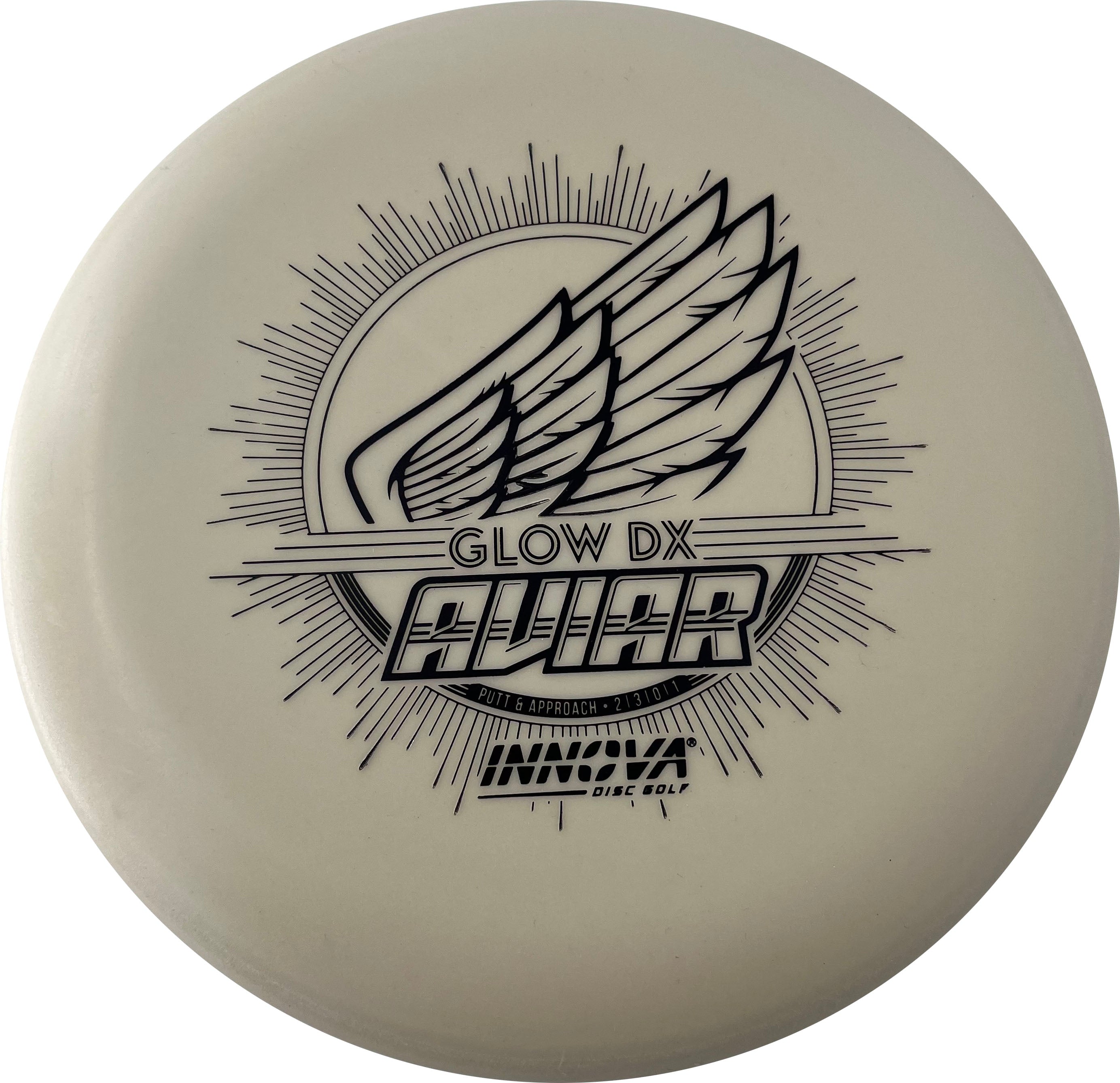 Innova DX Glow Aviar Putter Putter with Burst Logo Stock Character Sta ...