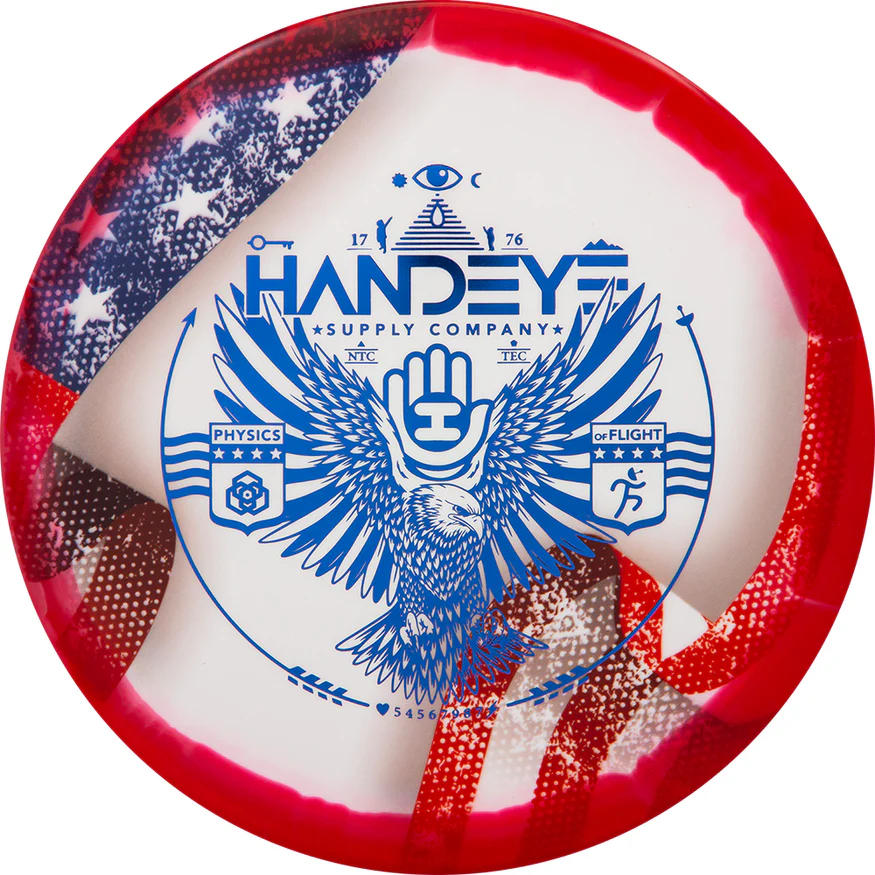 Dynamic Discs Fuzion Orbit EMAC Truth Midrange with HSCo 4th of July S ...