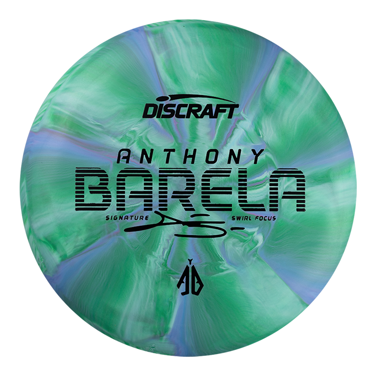 Discraft Crazy Tough CT Swirl Focus Putter with Anthony Barela Signatu ...