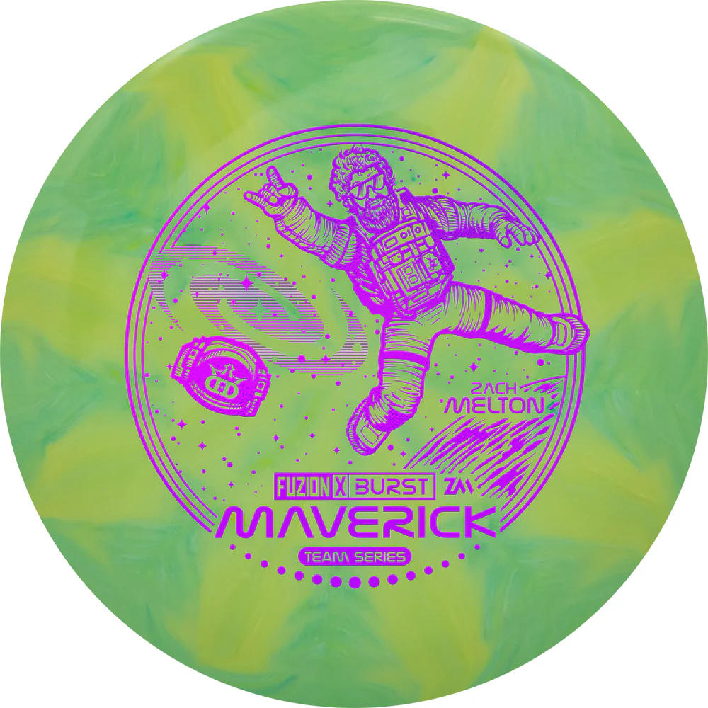 Dynamic Discs Fuzion-X Burst Maverick Fairway Driver with Zach Melton ...