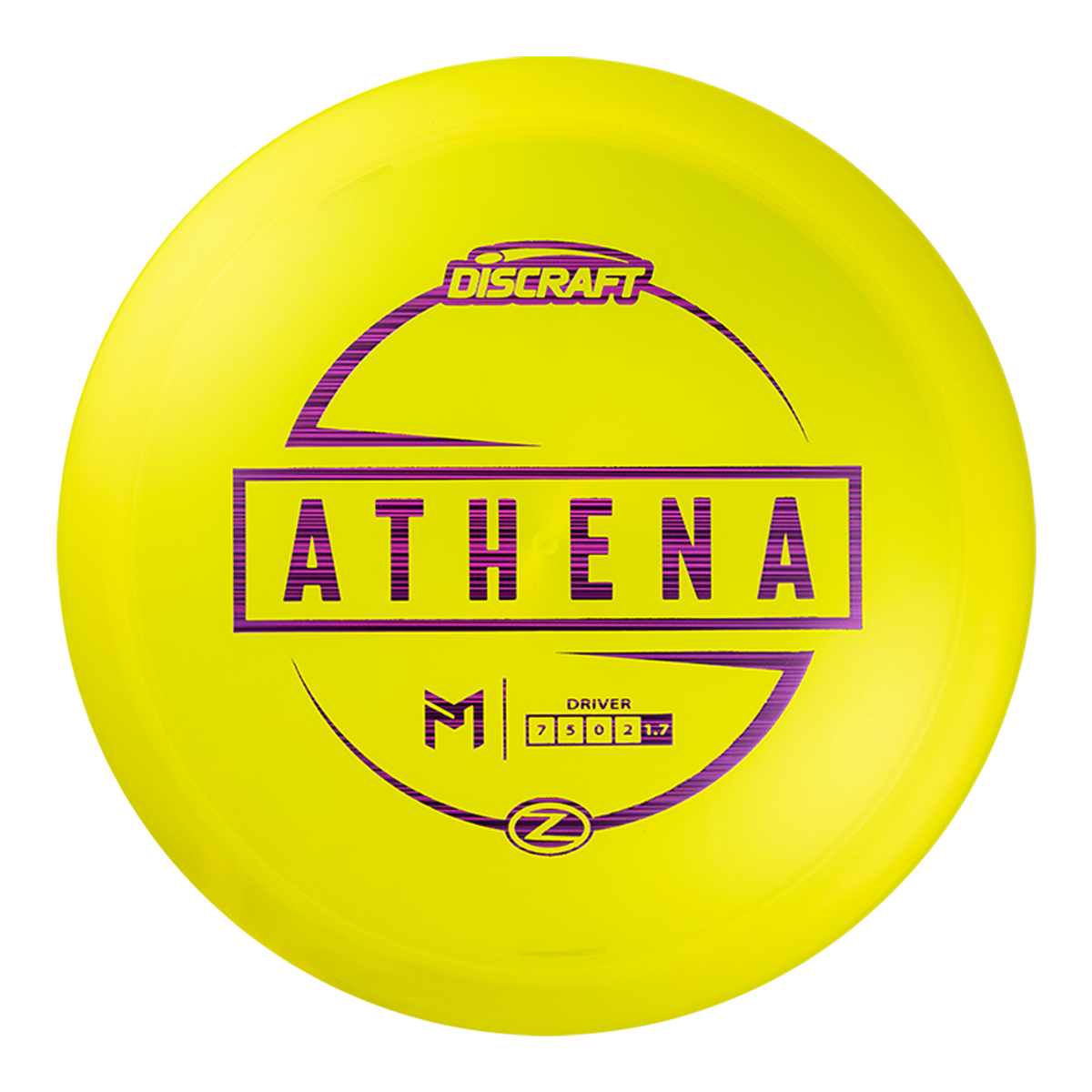 Discraft Elite Z Athena Fairway Driver with PM Logo Stock Stamp Stamp ...