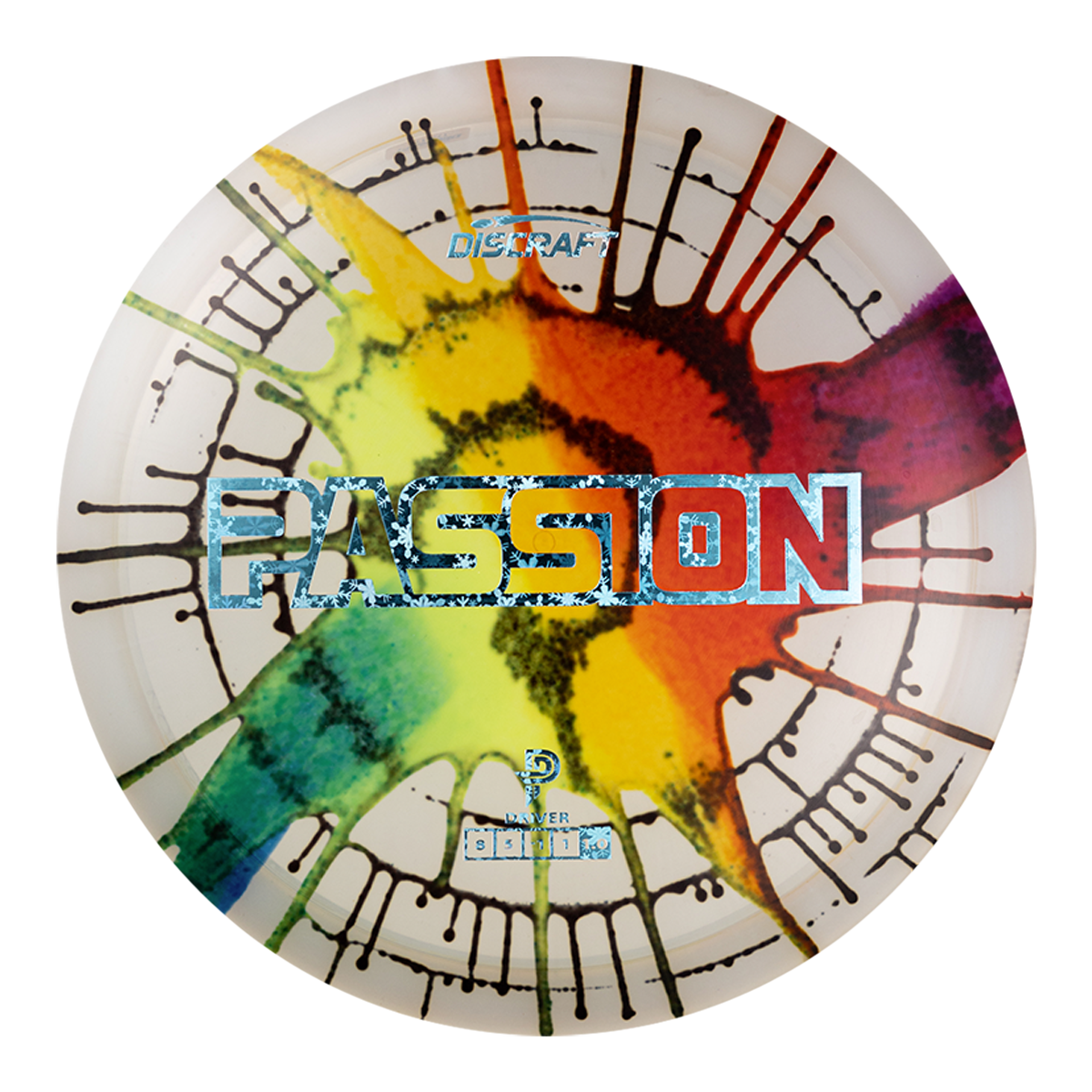 Discraft Elite Z Fly-Dyed Passion Fairway Driver with PP Logo Stock St ...