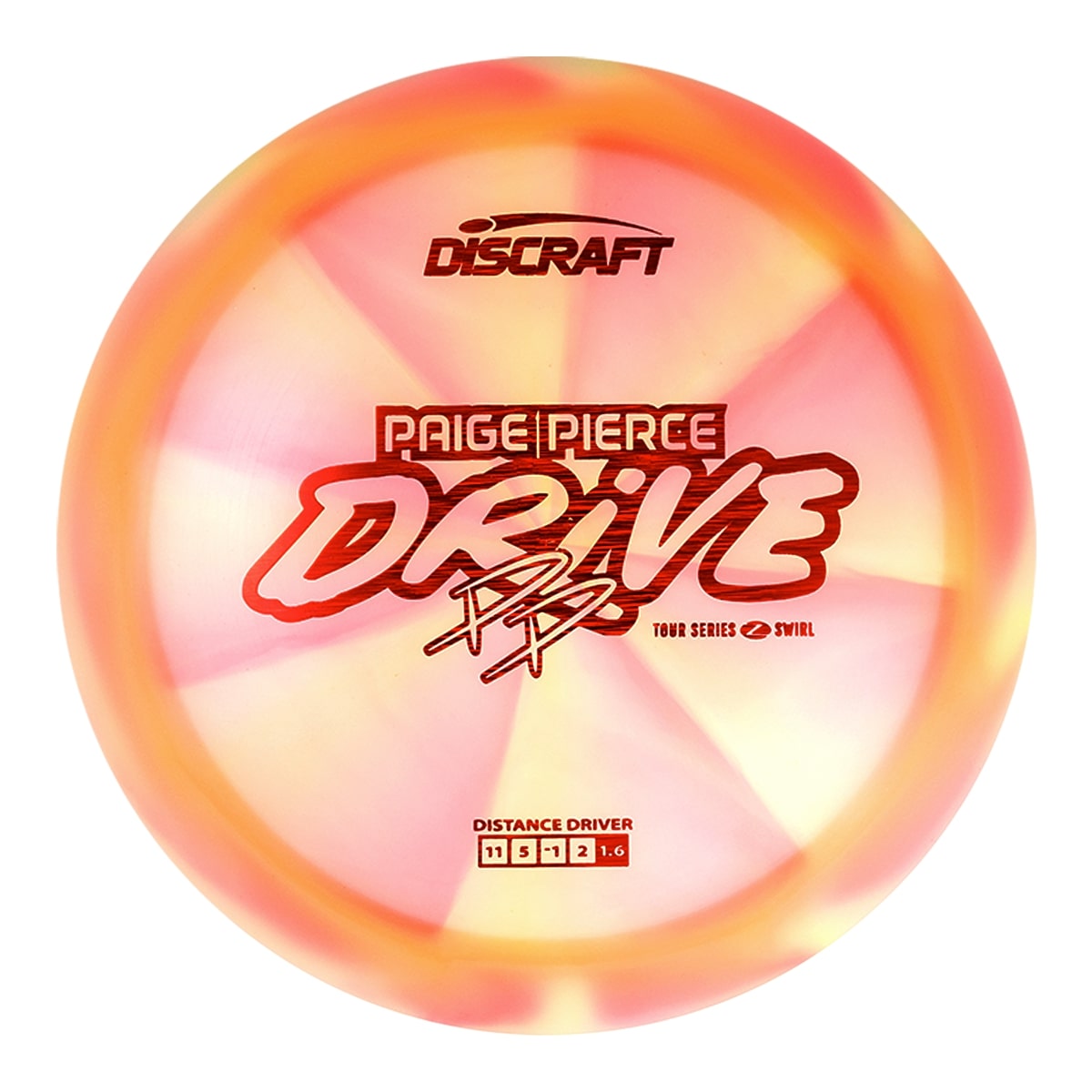 Discraft Elite Z Swirl Drive Distance Driver with Paige Pierce 2025 To ...
