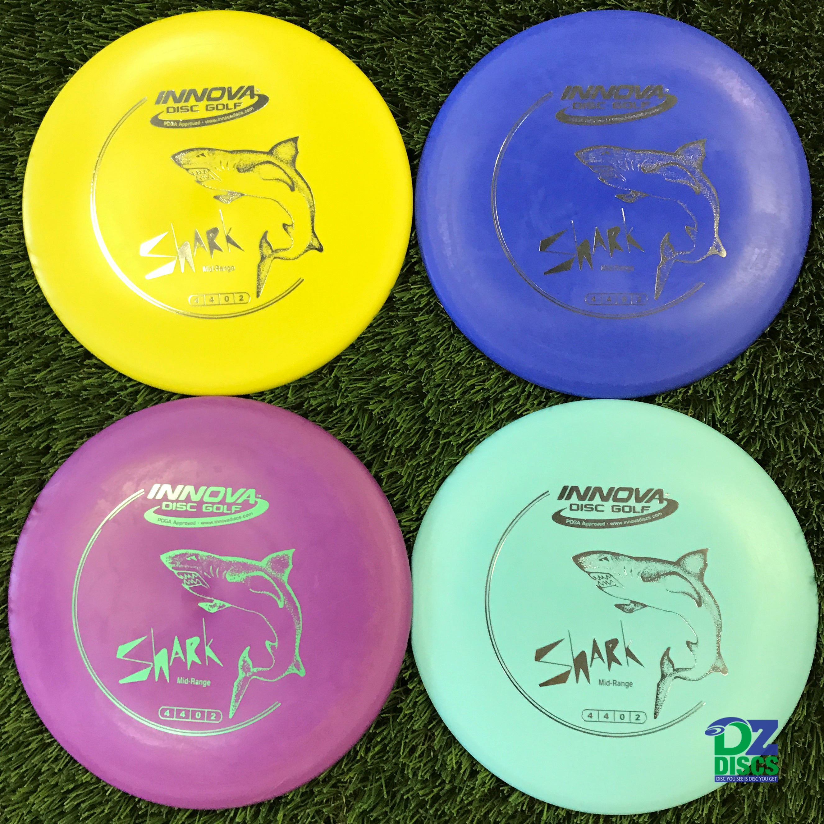Innova DX Shark Midrange - Speed 4 – Drop Zone Disc Golf (DZDiscs)