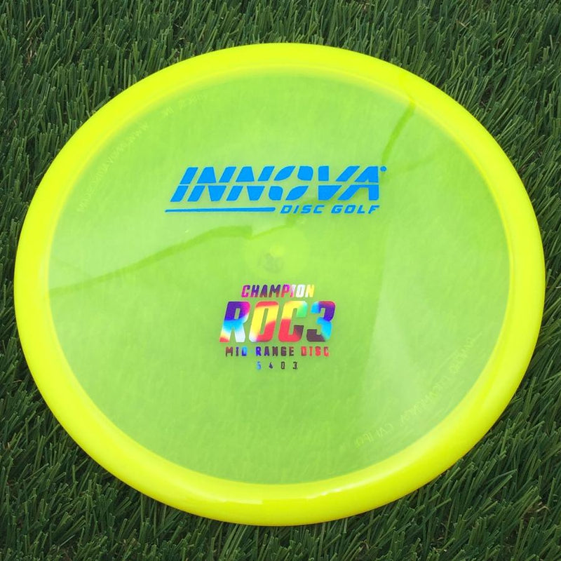Innova Champion Roc3 with Burst Logo Stock Stamp - 180.6g - Sunflower ...